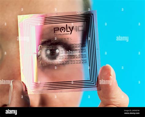 Intelligent Label Chip Woman Looking Through A Radio Frequency