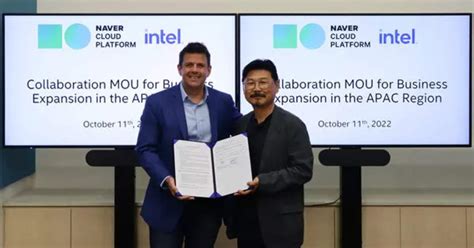 Naver Cloud Naver Cloud Strengthens Its Cooperation With Intel For