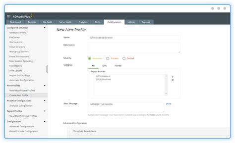 Group Policy Auditor Manageengine Adaudit Plus