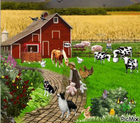 Farm Life Free Animated  Picmix