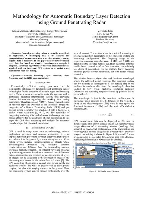 Pdf Methodology For Automatic Boundary Layer Detection Using Ground