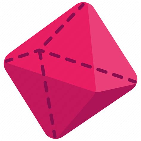 Octahedron Geometric Shape Geometry Object Element 3d Icon