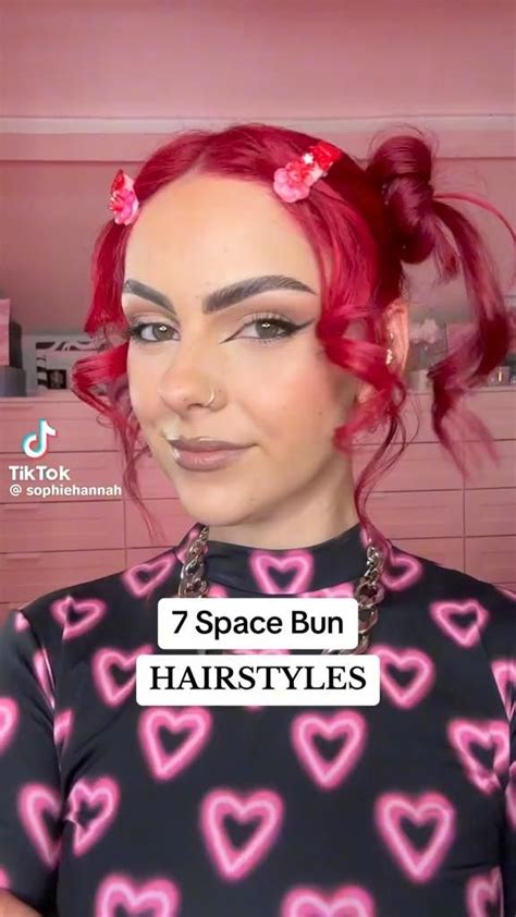 7 Space Bun Hairstyles Video Hair Styles Hair Inspiration Bun