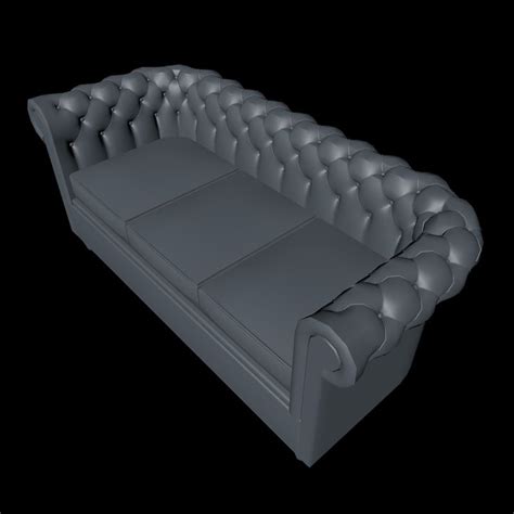 체스터 필드 소파 3d 모델 10 C4d Blend Fbx Obj Free3d