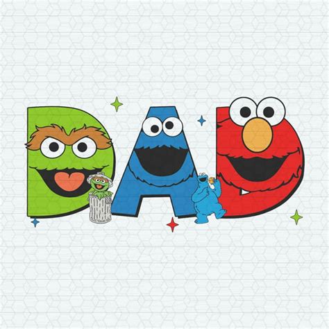 Funny Elmo Dad Sesame Street Happy Fathers Day Svg Inspire Uplift