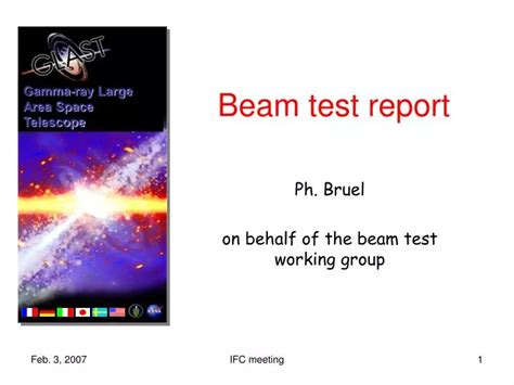 PPT Beam Test Report PowerPoint Presentation Free Download ID