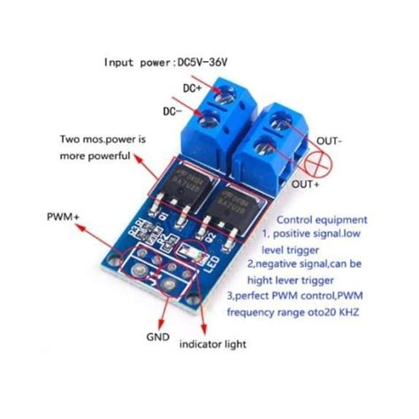 Jual A V W Mosfet HIGH Voltage Power Switch PWM Speed Driver Module Kota Batam DI