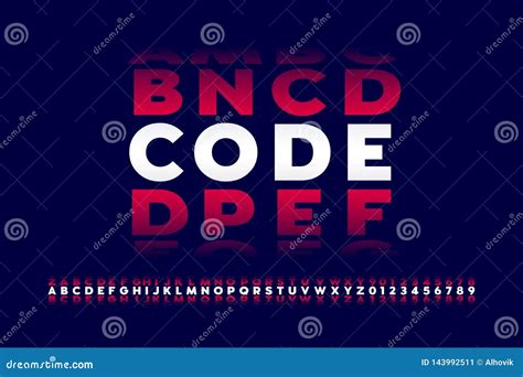 Combination Lock Style Font Stock Vector Illustration Of Protection Access 143992511