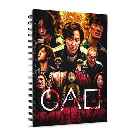 Squid Game Spiral Notebook Desi Urban