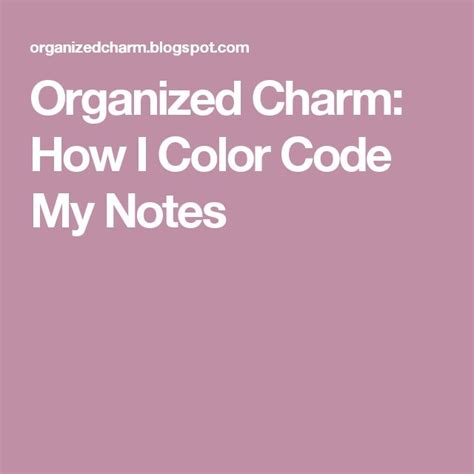 How I Color Code My Notes Color Coding How To Memorize Things Coding