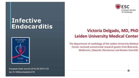 Esc Guidelines Endocarditis By Prof Deldago Pptx Heart And