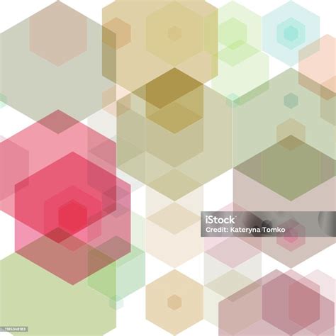 밝은 분홍색 다채로운 육각형이있는 노란색 벡터 텍스처 흰색 표면에 착색 된 육각형의 그림 0명에 대한 스톡 벡터 아트 및 기타