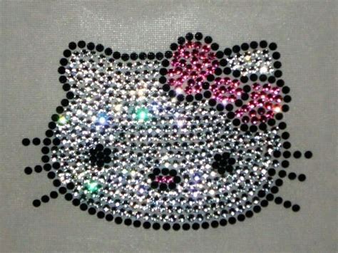 Hello Kitty 💞 Rhinestone Designs Pattern Rhinestone Projects