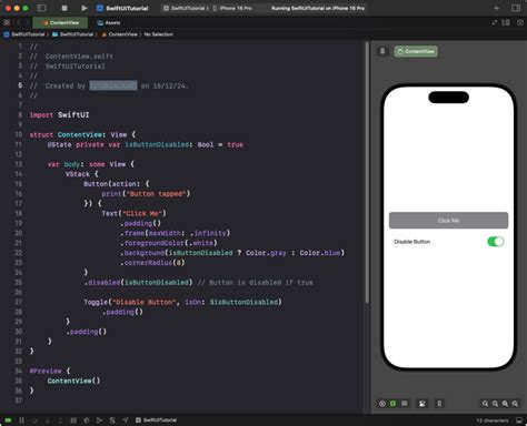 Swiftui Button Disabled Examples