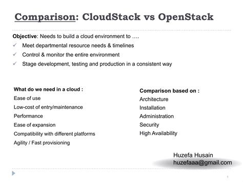 Cloudstack Vs Openstack Pptx