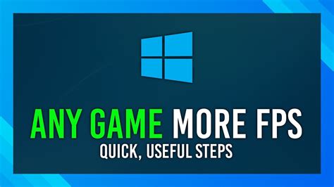 Quick FPS BOOST For ANY GAME Short Optimization Guide Windows TroubleChute Hub