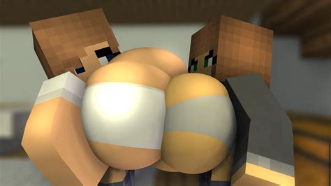Rule 34 Boob Squish Breast Expansion Breasts Cleavage Overflow Expansion Mine Imator Minecraft