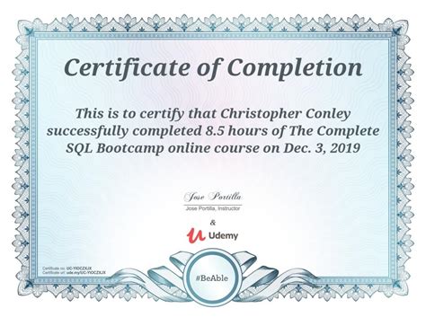 Christopher Conley On Linkedin Sql Postgresql Udemy