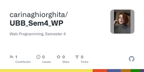 github carinaghiorghita ubb sem4 wp web programming semester 4
