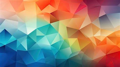 Premium Ai Image Colorful Geometric Pattern Of Triangles