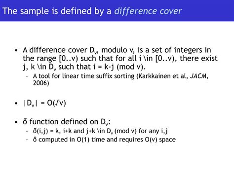 Ppt Space Time Tradeoffs For Longest Common Prefix Array Construction
