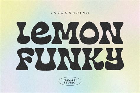 Lemon Funky Font Retro Bold Font Retro Sans Typeface Retro Funk Font Display Serif Font