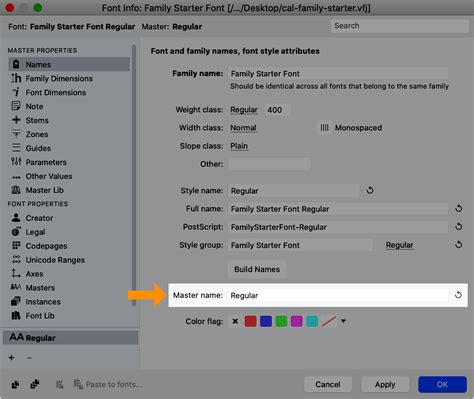 Setting Up Variations FontLab