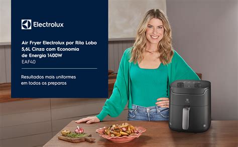 Electrolux Air Fryer Fritadeira Elétrica Sem Oleo Rita Lobo 58l 8