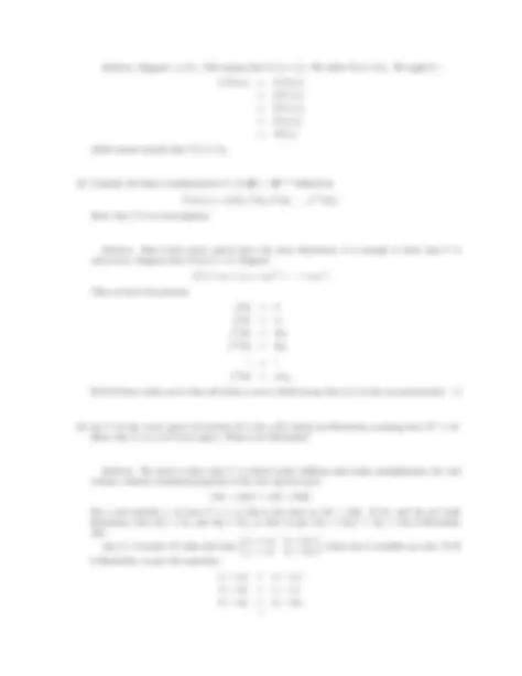 Sample Final Solution Linear Algebra Math 115a Exams Linear