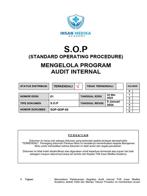 Mengelola Program Audit Internal Pdf