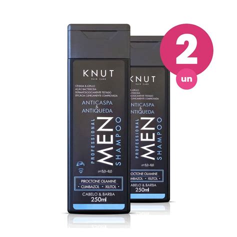 Kit 2 Shampoo Knut Men Anticaspa 250ml Shopee Brasil