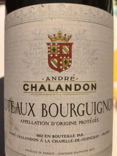 Andre Chalandon Coteaux Bourguignons Vivino English