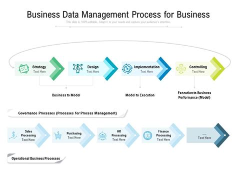 Business Data Management Process For Business Ppt PowerPoint Presentation P