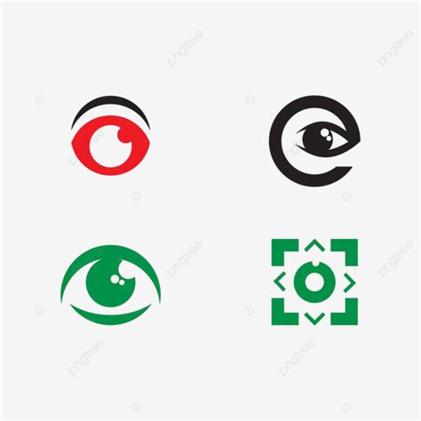 Set Eye Care Vector Logo Document Modern Recycle Vector Document