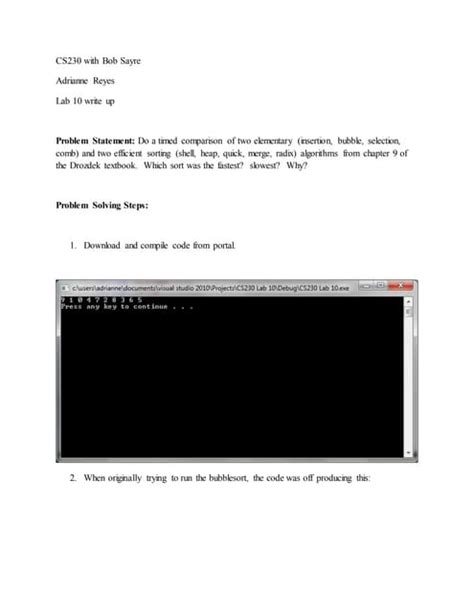 Bigo And Sorting Docx