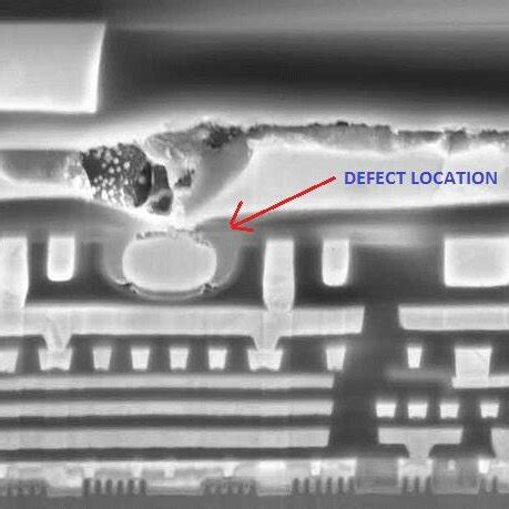 SEM Image Of Electrical Open Defect Location Download Scientific Diagram