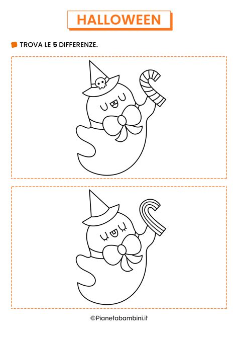 Trova Le Differenze Di Halloween Da Stampare Pianetabambini It