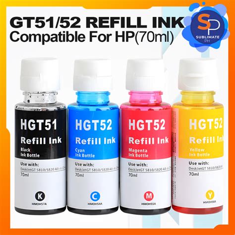 Hp Gt Gt Refill Ink Ml Compatible Ink For Hp Deskjet Gt Gt Lazada Ph