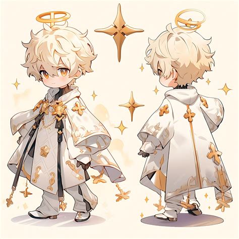 Character Anime Of Male Chibi Kawaii Knight Templar Fashion Crusader