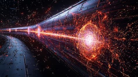 Comprehensive Diagram Showcasing Particle Physics Experiment Large Hadron Collider Including