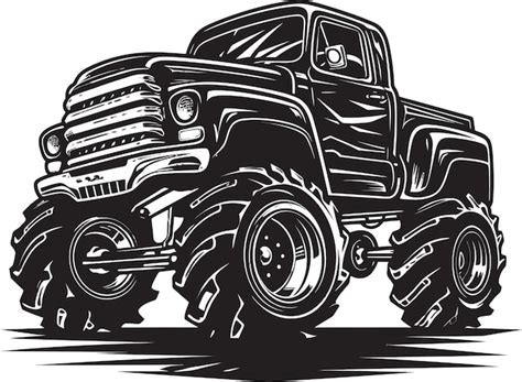 Premium Vector Mud Monster Truck Vector