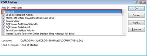 Excel Inquire Add In Devin Knight