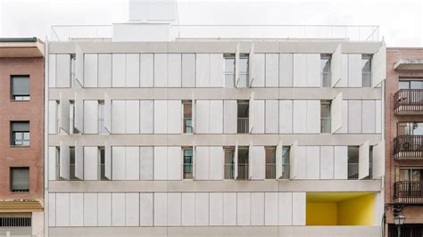 Rotating Concrete Shutters Enliven Facade Of Elcano Housing Block In Madrid