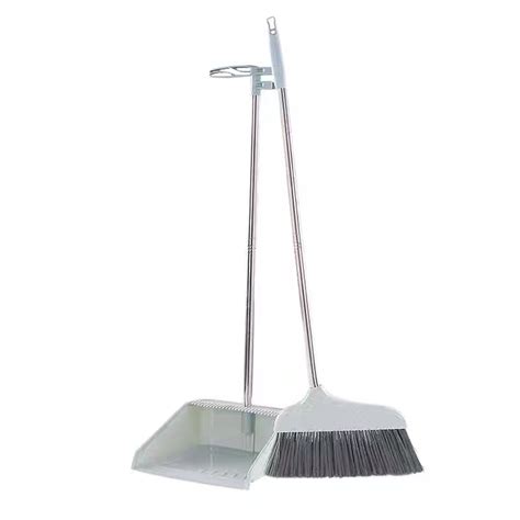 通用清雅净不锈钢柄防风垃圾铲扫把套装l 01 10套x1件 融创集采商城