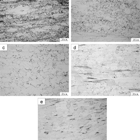 Microstructure Details Under Various Deformation Conditions For The Download Scientific Diagram
