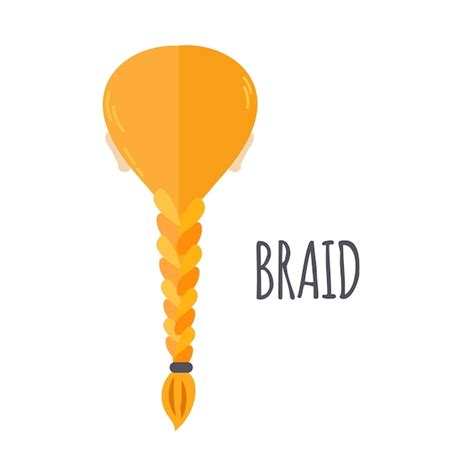 Premium Vector Braid Icon Clipart Avatar Isolated Vector Illustration