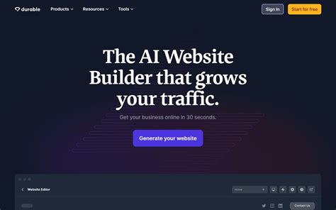 Durable AI Website Builder Reviews Tutotial Alternatives
