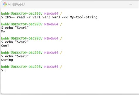 Bash How To Split A String Into Multiple Variables Collecting Wisdom