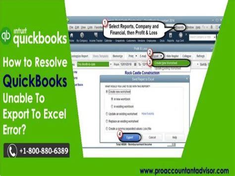 PPT How To Resolve QuickBooks Unable To Export To Excel Error PowerPoint Presentation ID