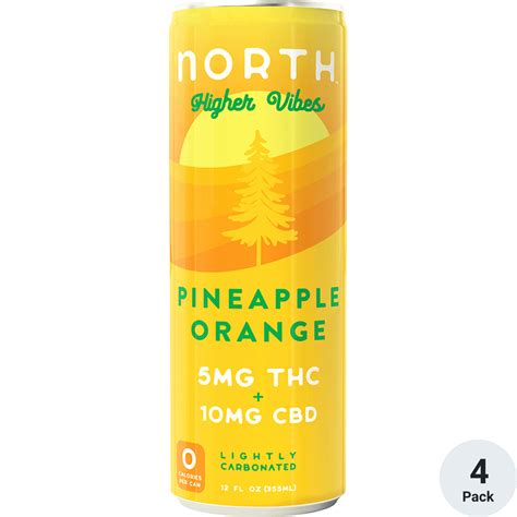 North Higher Vibes Thc 5mg Pineapple Orange Total Wine And More